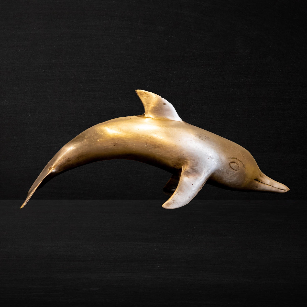 Vintage Brass Dolphin Fish Sculpture Statue 10" – InventifDesigns
