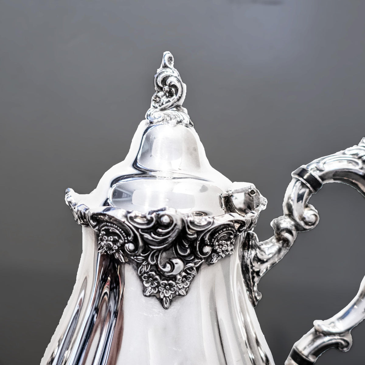 Wallace Baroque Silverplate Teapot Vintage Silver Plate Coffee Pot 282 ...
