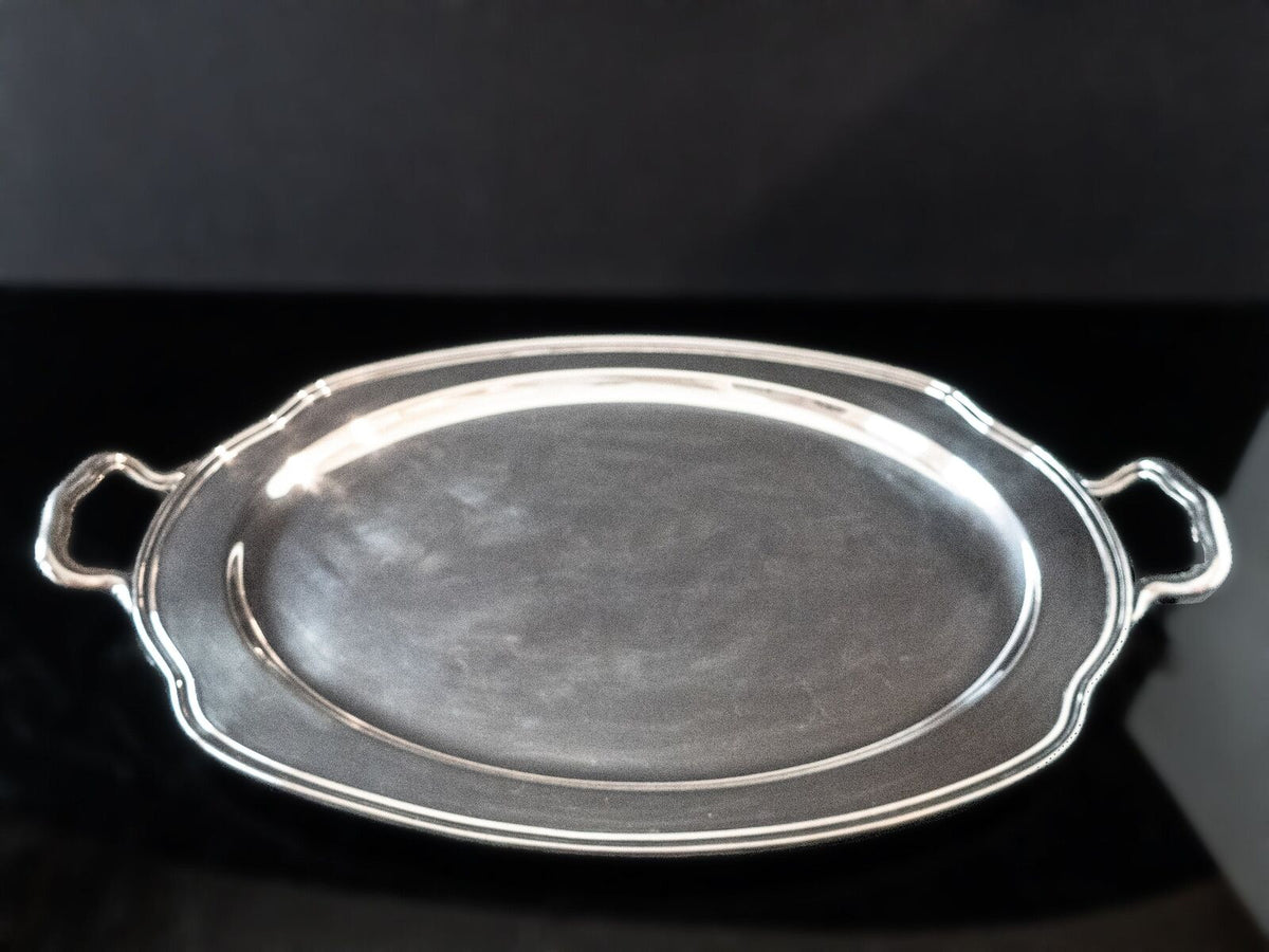 Vintage Silverplate Serving Tray King George International Silver ...