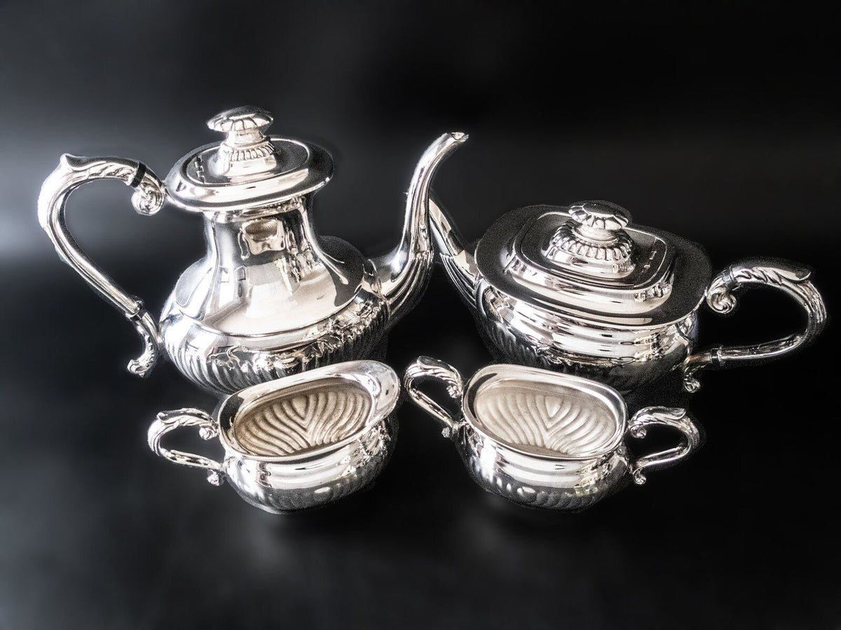 Vintage Silverplate Tea Set Coffee Service Edwardian – InventifDesigns