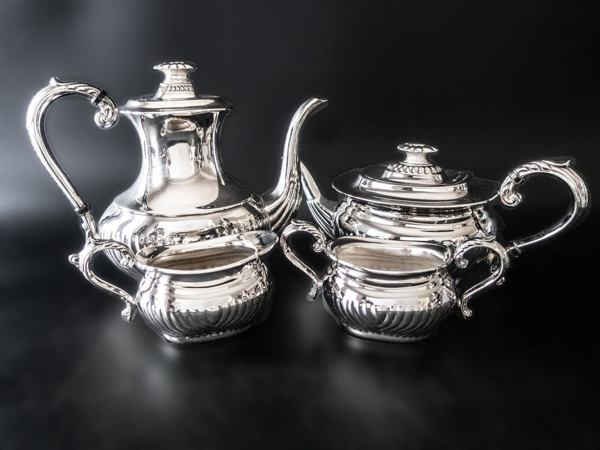 Vintage Silverplate Tea Set Coffee Service Edwardian – InventifDesigns