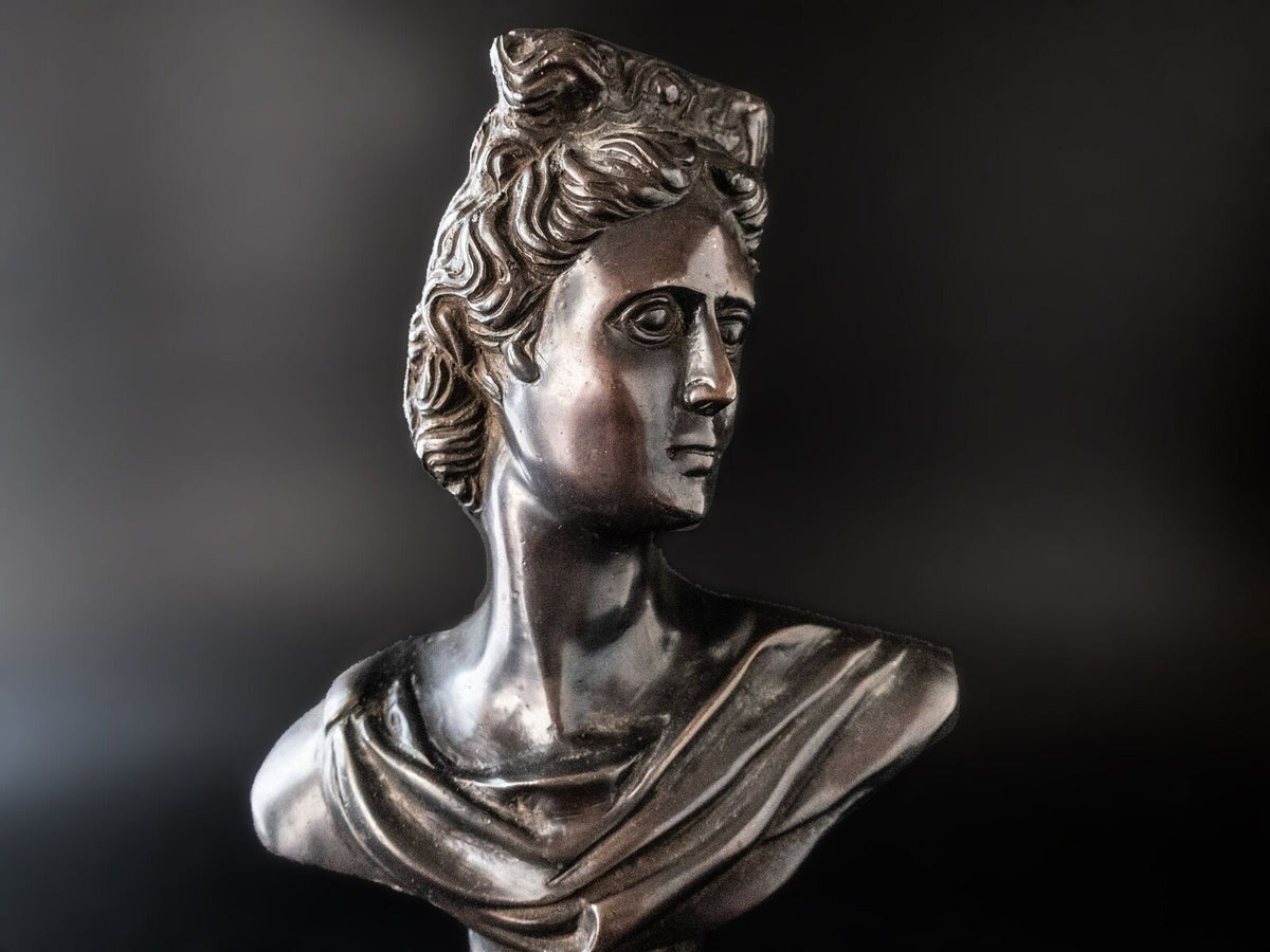 Bronze Bust Greek Goddess Neoclassical Statue Wildwood – InventifDesigns