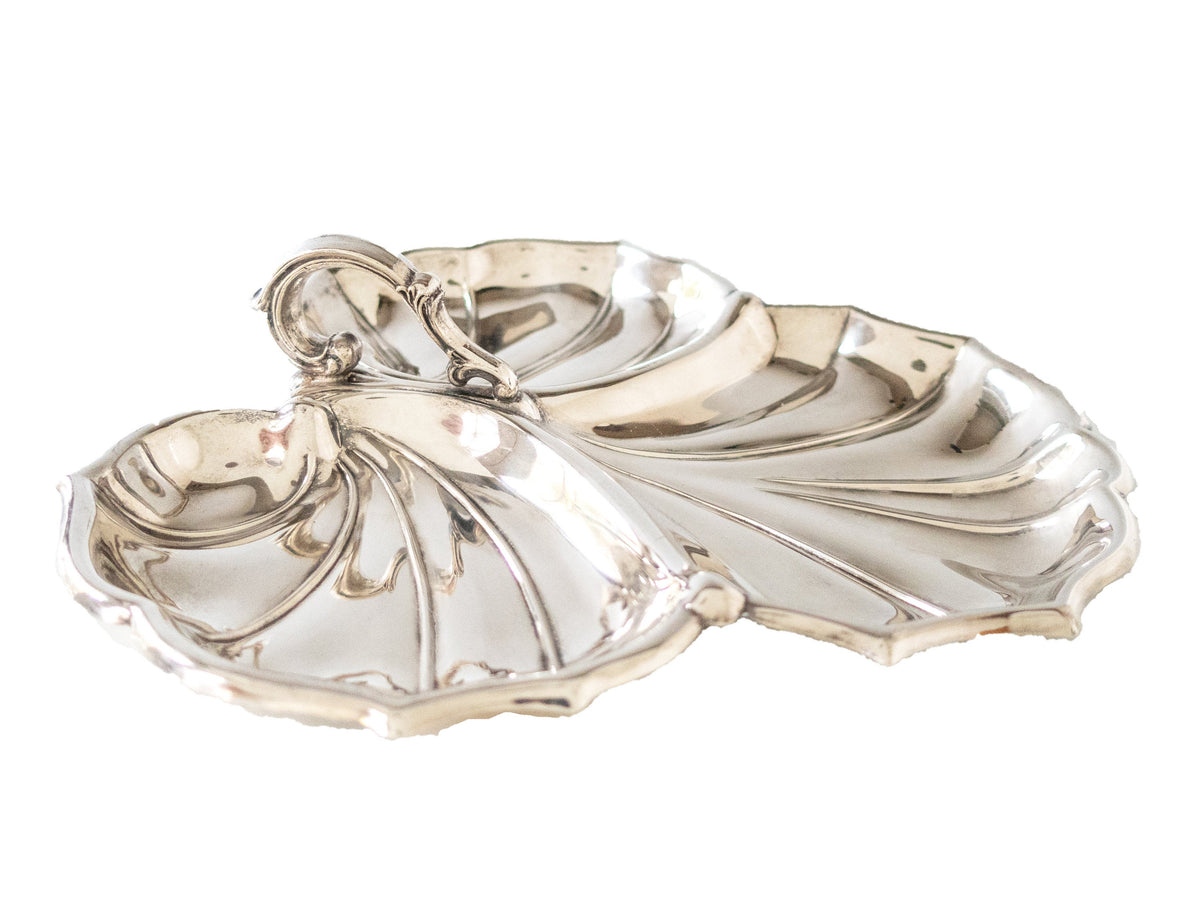 Vintage Silver Plate Divided Shell Shaped Tray – InventifDesigns