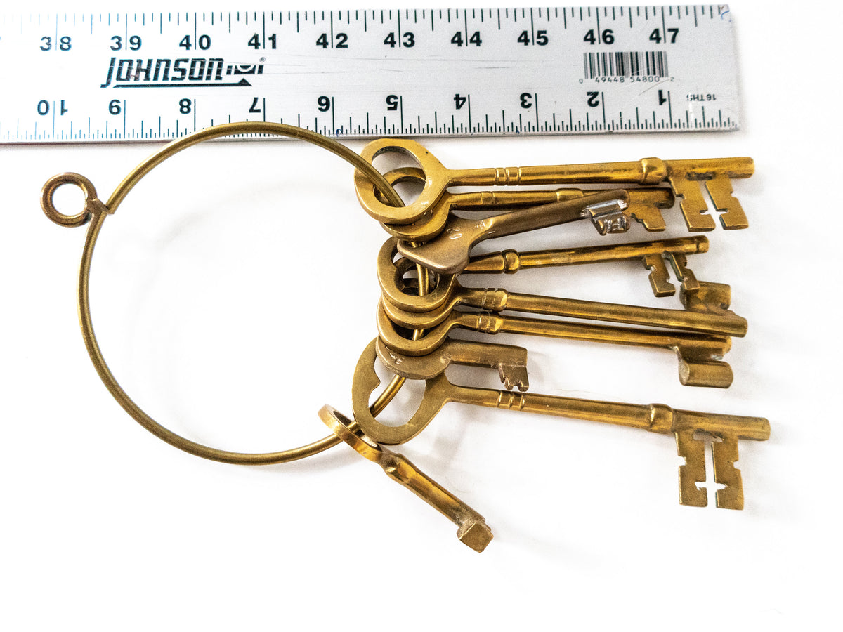 Railroad Key Adlake ACL RR Brass Skeleton Keys Set Atlantic Coast Line ...