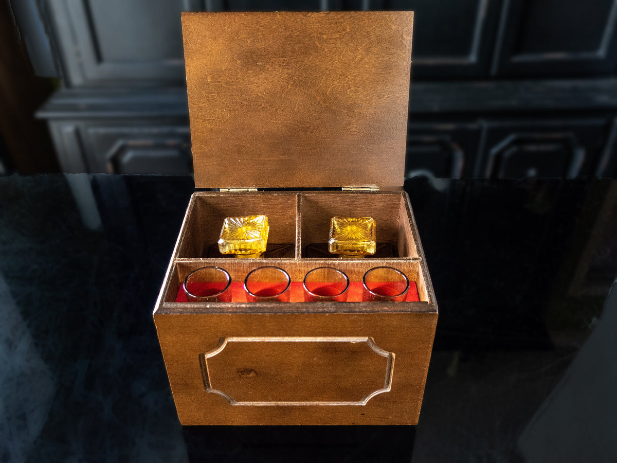 Vintage Liquor Decanter Box Duck Decoy Hidden Bar – InventifDesigns