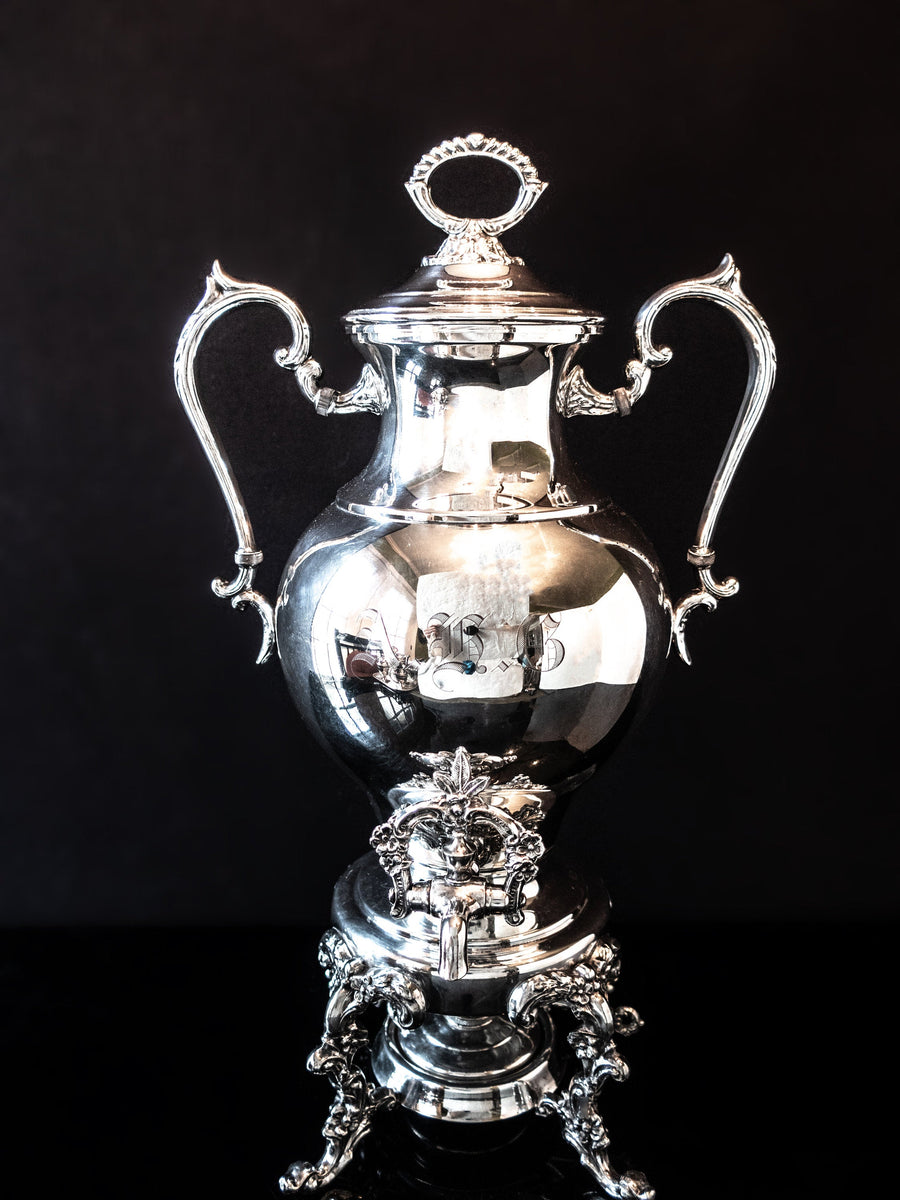 Vintage Silver Plate Coffee Urn Samovar Preisner Silver Co ...