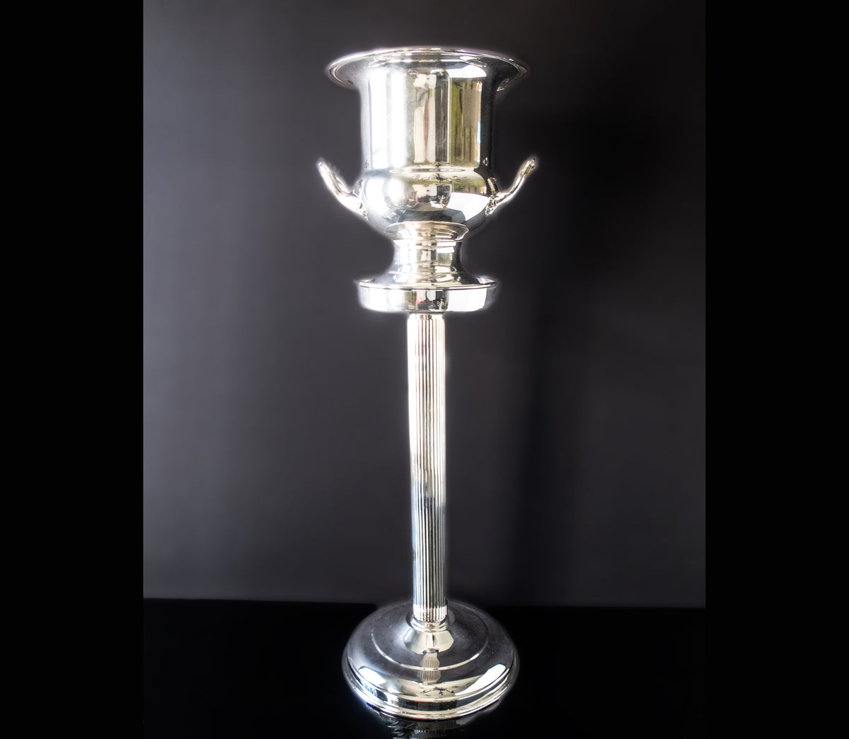 Vintage Silverplate Champagne Stand Ice Bucket Stand Chiller Urn Silve ...