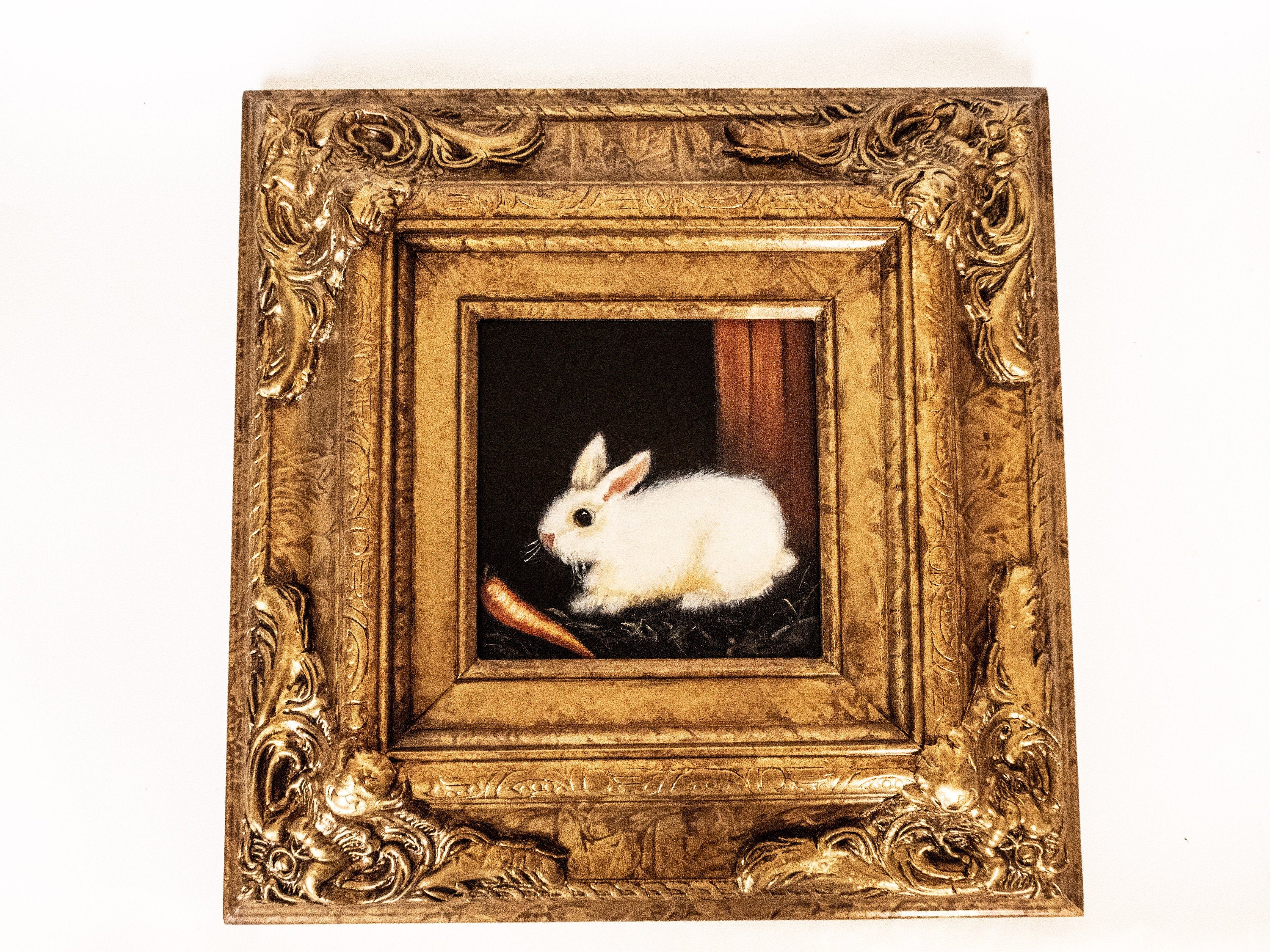 Rabbit Oil Painting