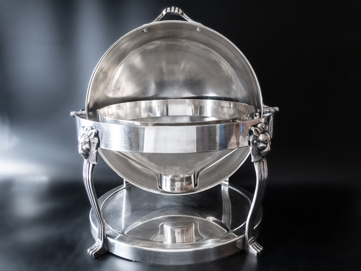 XL Vintage Silver Plate Catering Chafing Dish Buffet Server ...