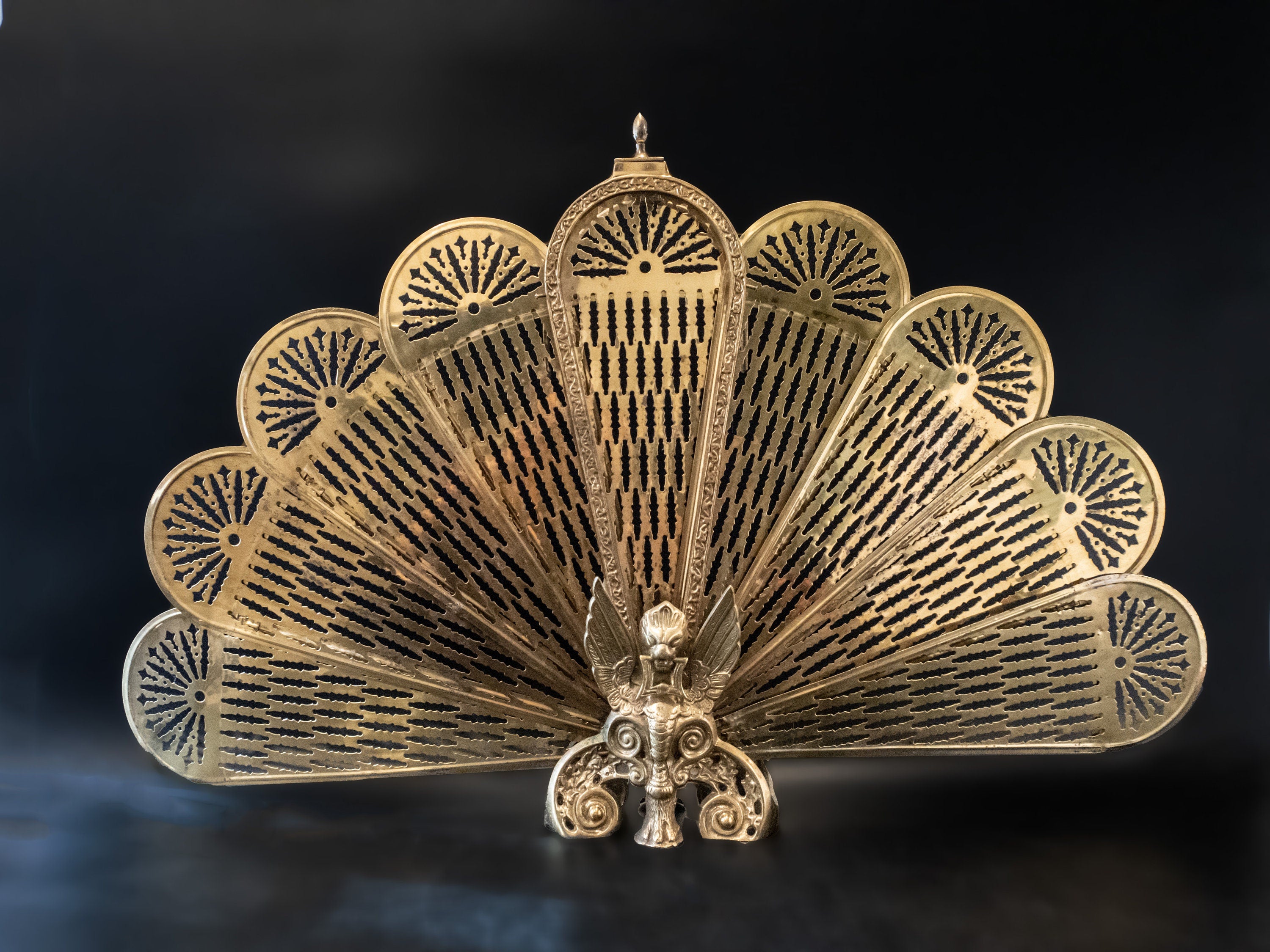 Brass Fireplace Decorative Fans | Shelly Lighting