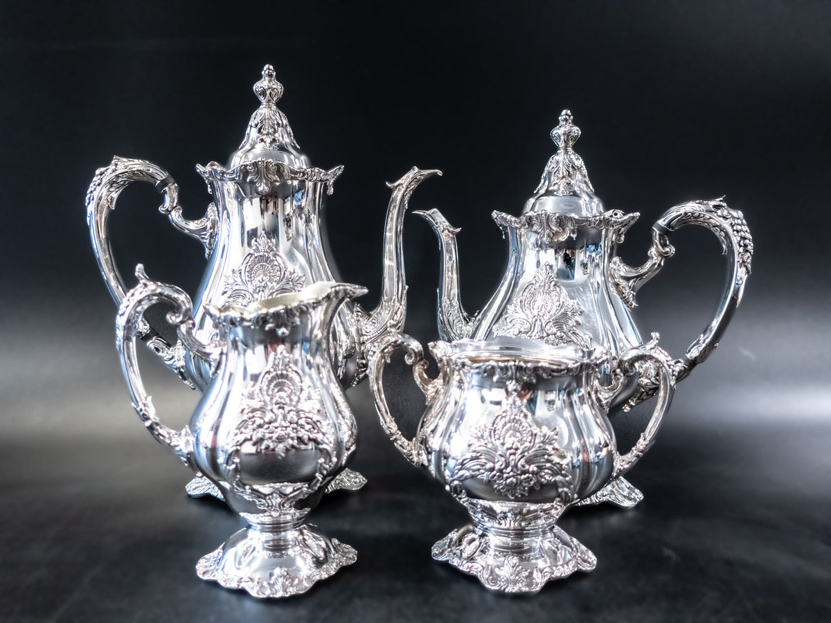 Christopher Wren Silver Plate Tea Set Coffee Service Wallace ...